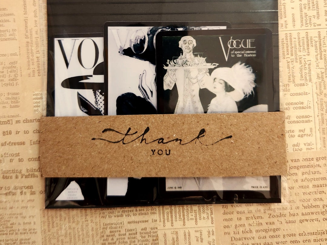 Vogue Magazine Sticker 3pcs - Etsy