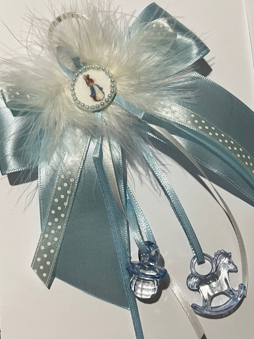 Lovely Blue Peter Rabbit Baby’s Pram Charm, Dolls Pram Charm, Bag Charm ...
