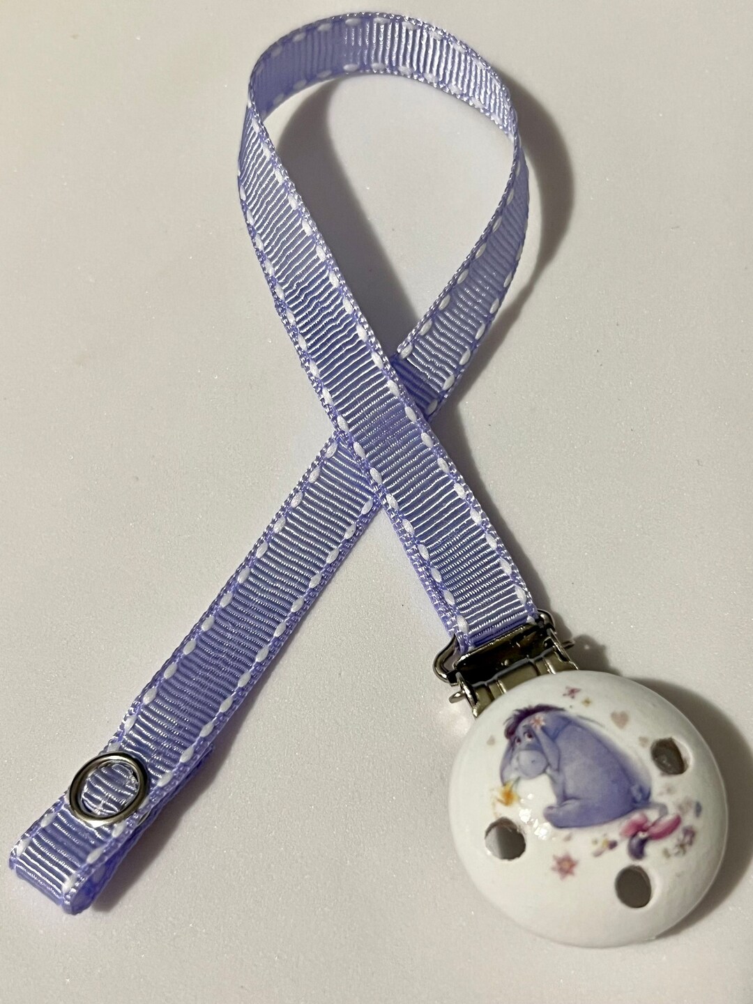 Any 3 for Ten Pounds Lilac Eeyore Ribbon Baby/reborn Ribbon Dummy Clip ...