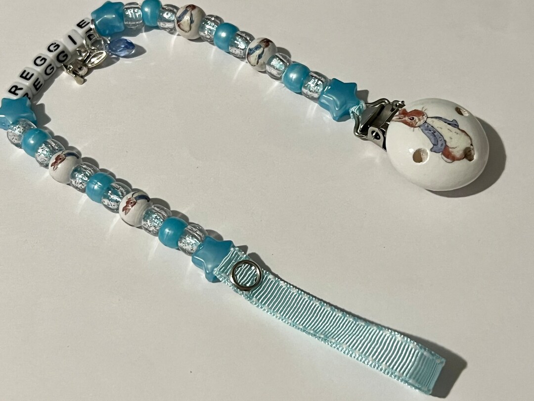 New! Beautiful Beatrix Potter Peter Rabbit Personalised Dummy Pacifier ...