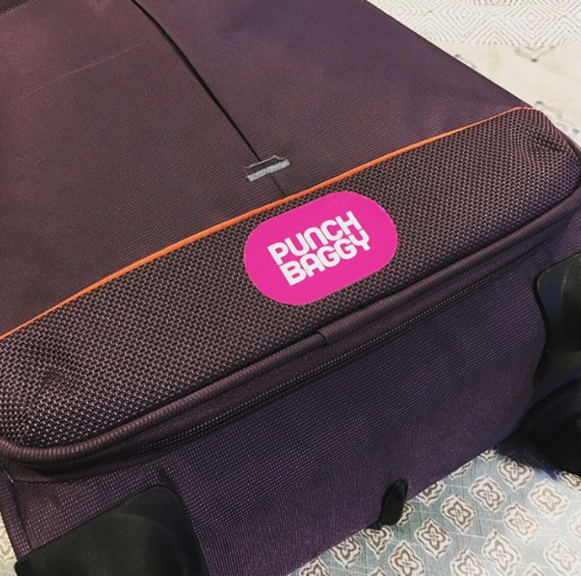 Pink Luggage Identification Sticker 4-pack by Punch Baggy - Etsy New ...