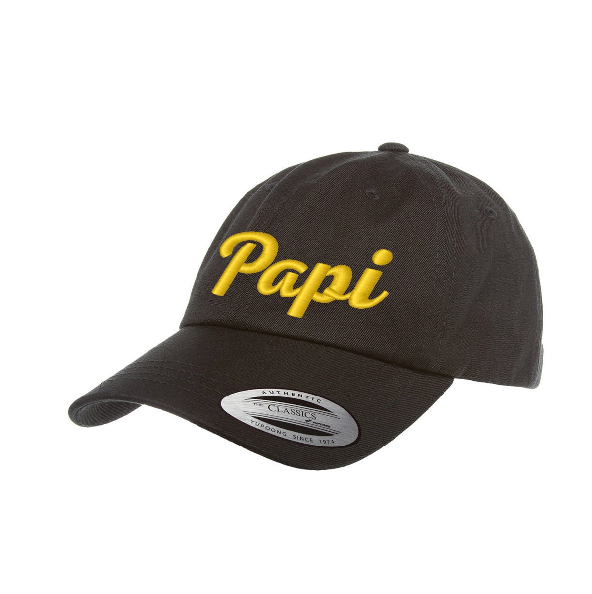 Papi Hat Puff Letters Hat Embroidery Dad Hat - Etsy