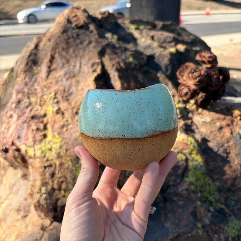 Ceramic Bud Vase, Handmade Pottery, Organic Pinch Pot, Home or Desk ...