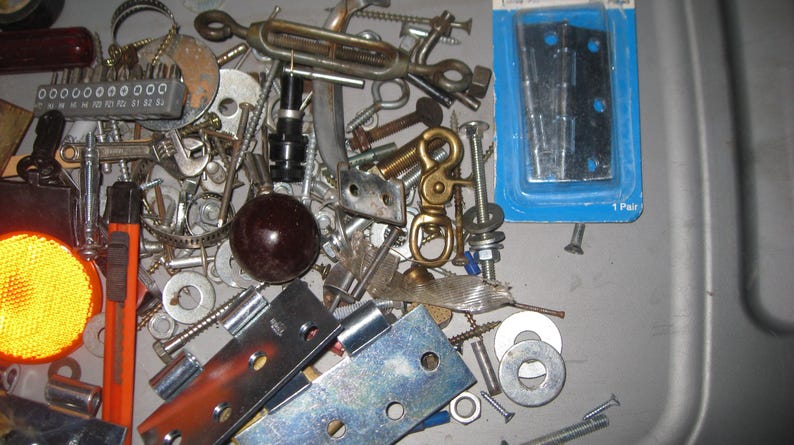 Grandpa's Junk Drawer Bolts, Nuts, Nails, Wood Screws, Sheet Metal ...
