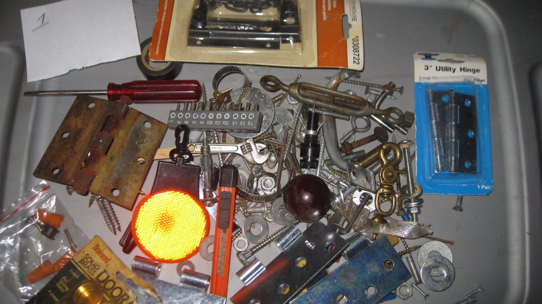 Grandpa's Junk Drawer Bolts, Nuts, Nails, Wood Screws, Sheet Metal ...
