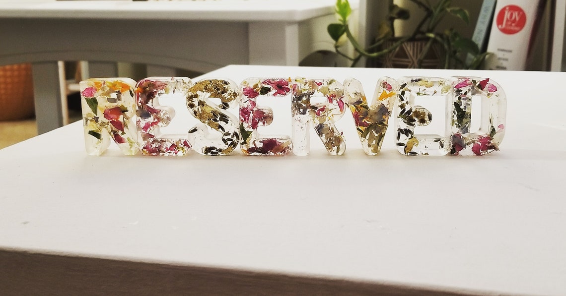 Custom Resin Letters and Words - Etsy