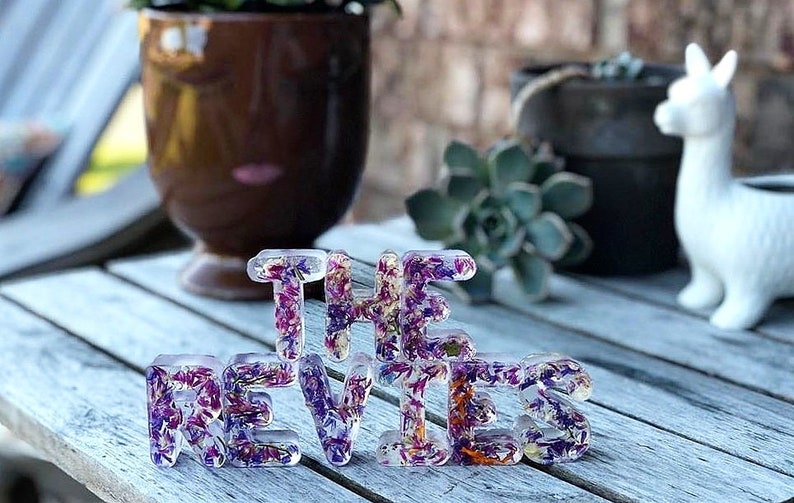 Custom Resin Letters and Words - Etsy