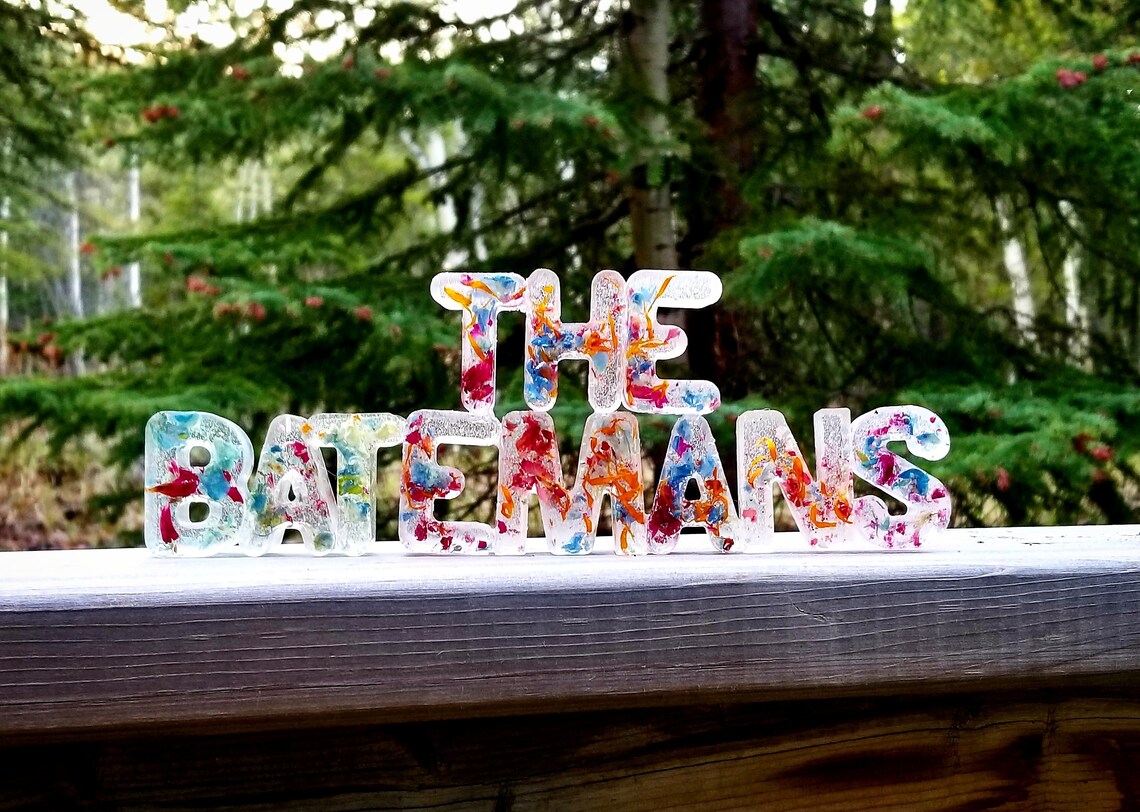 Custom Resin Letters and Words - Etsy