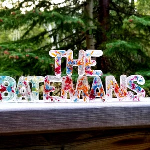 Custom Resin Letters and Words - Etsy