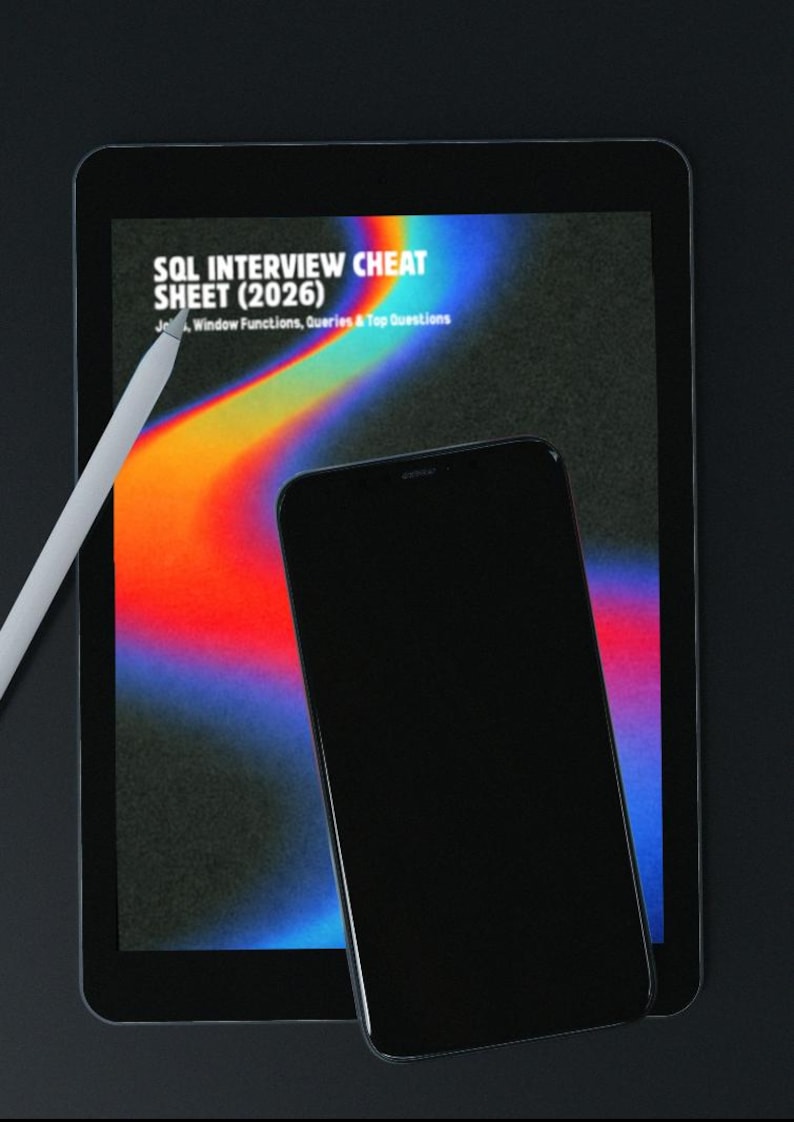 SQL Interview Cheat Sheet 2026 | Joins, Ctes, Window Functions, Common ...