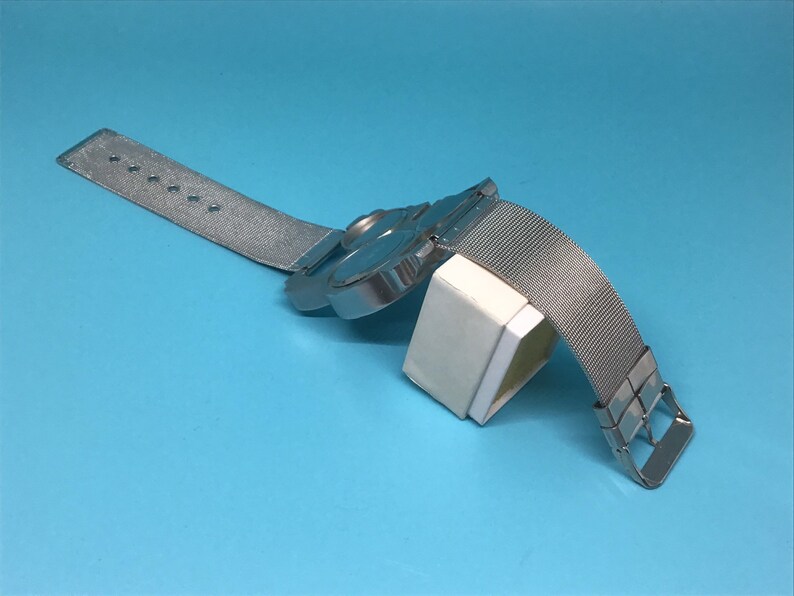 Wrist Watch Mens 3 Face Silver - Etsy