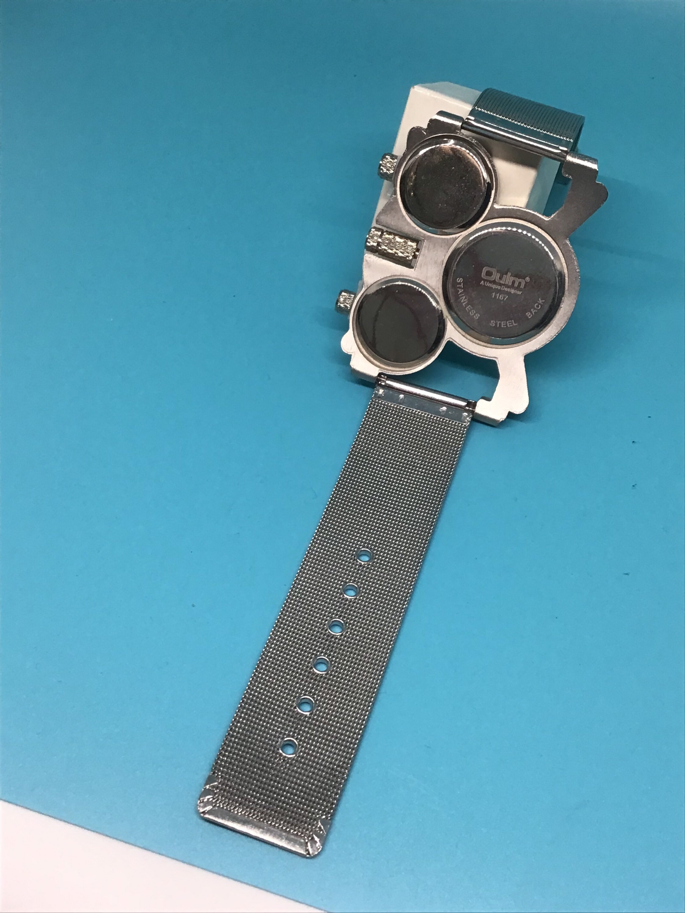 Wrist Watch Mens 3 Face Silver - Etsy