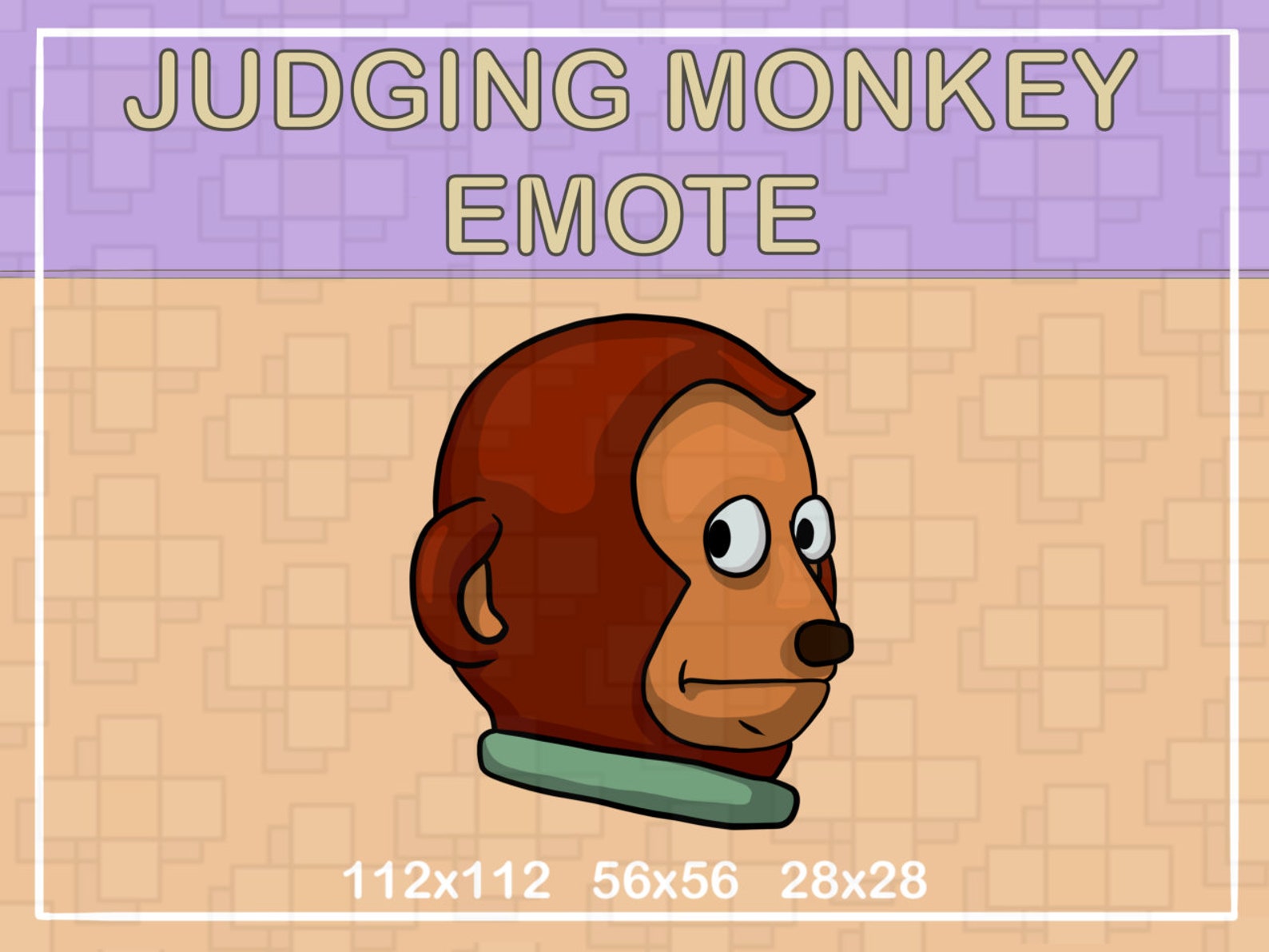 Affe meme twitch emote | Etsy