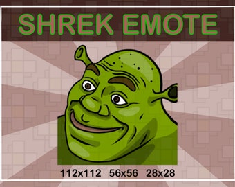 Twitch Emotes Shrek - Etsy Australia