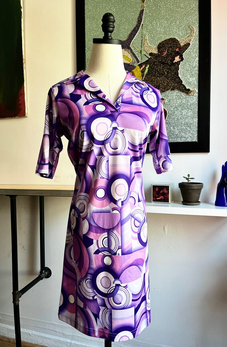 Y2K Vintage Micro Mini Dress 60s Psych Print Vintage - Etsy