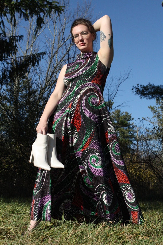 Vintage 60s psychedelic dress - Gem