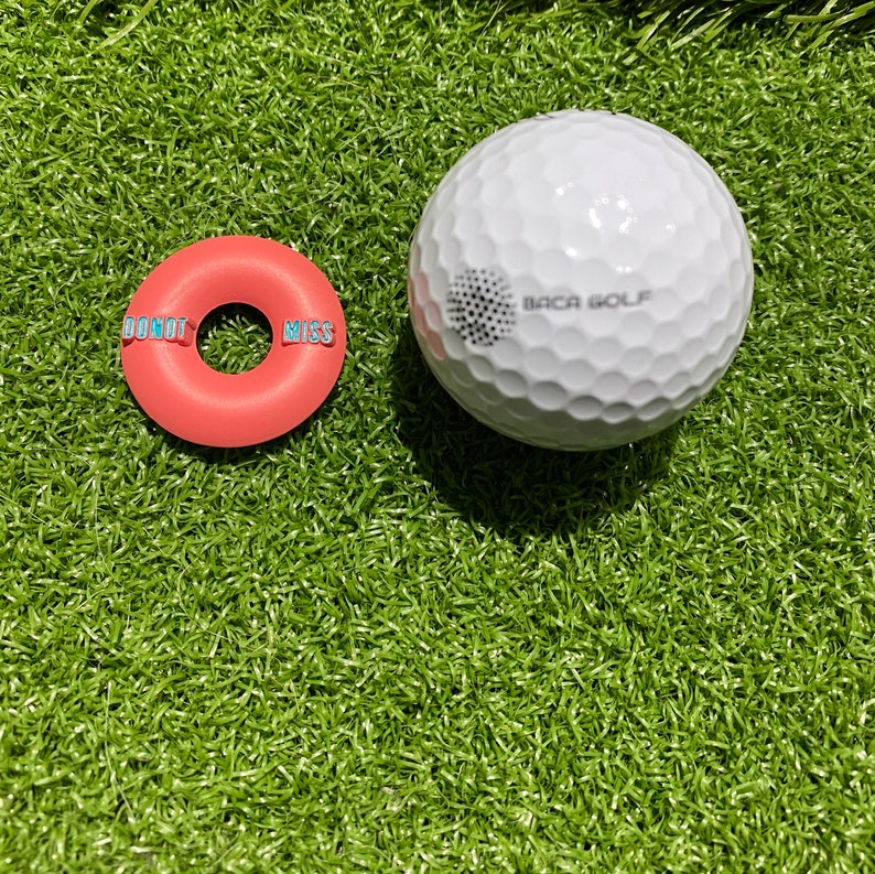 Crafted Custom Donut Glazed Pink Ball Marker By Baca Golf | Etsy