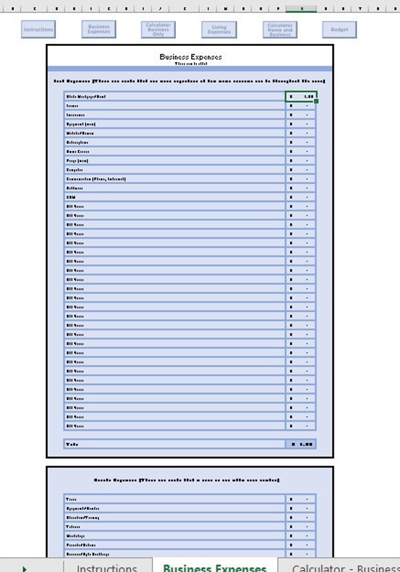 All in One Complete CODB Calculator for Photographers - Etsy Canada