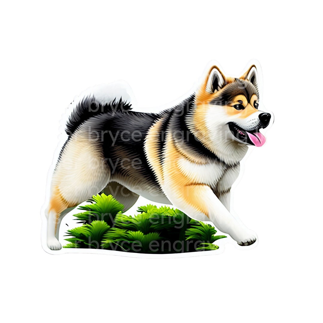 Cute Akita Sticker, Digital Download, Akita Sticker, Akita, Akita Decal ...