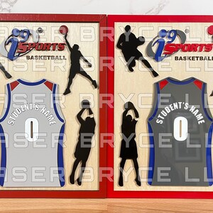 Basketball Player Award Plaque, Custom Basketball Plaque, Personalized ...