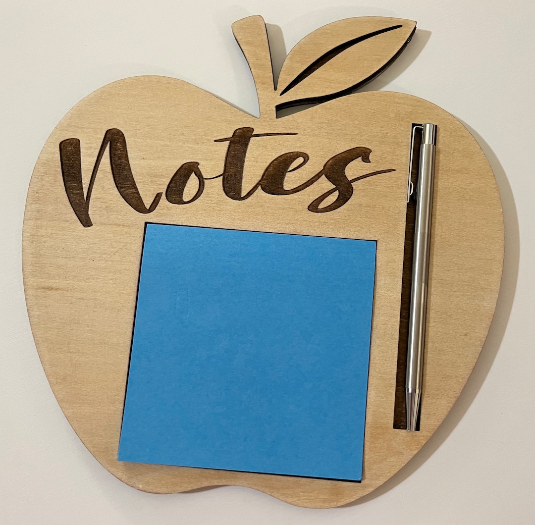 Personalized Post-it Note Holder, Post-it Note Pencil Holder ...