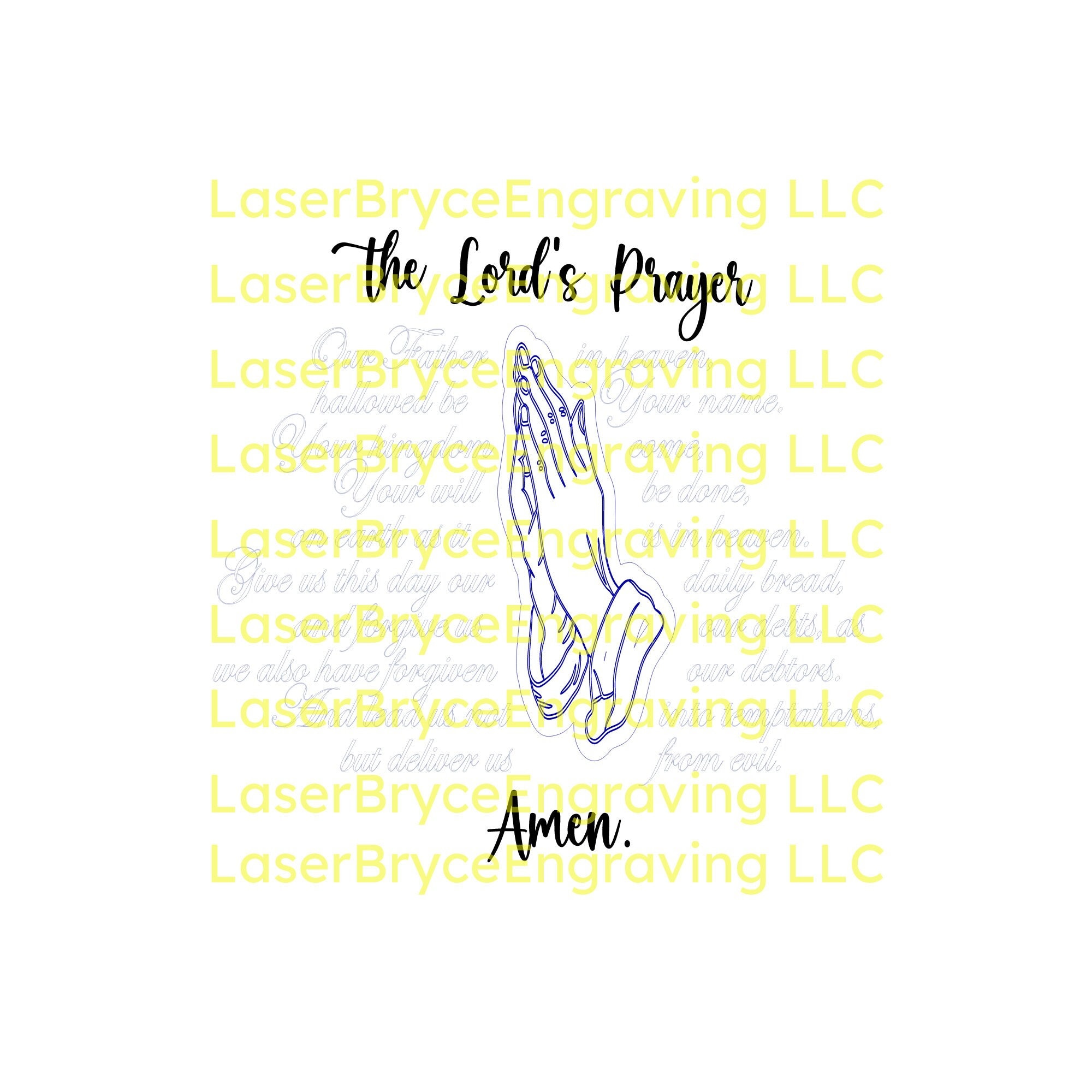 The Lord's Prayer SVG File - Etsy