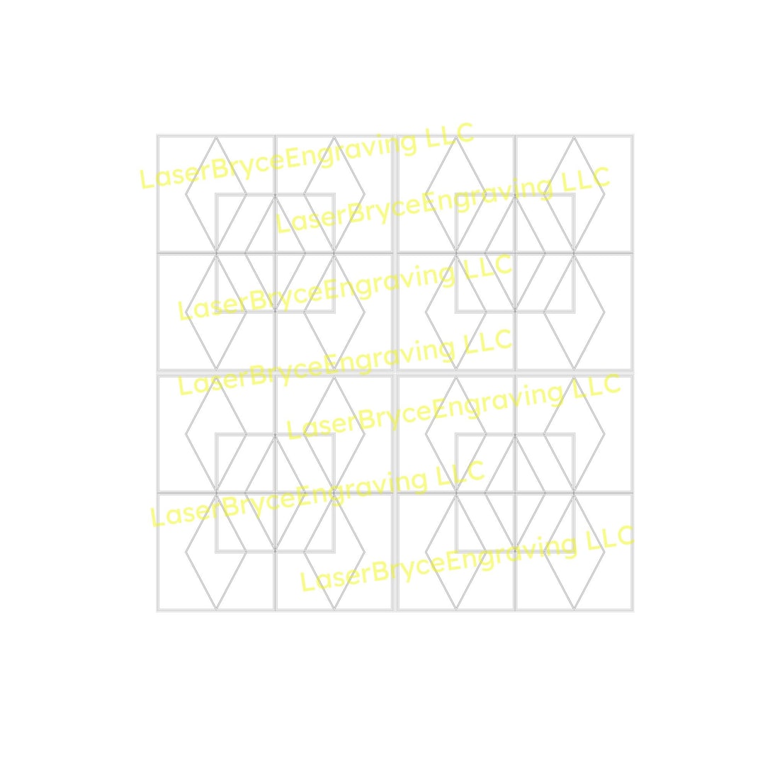 Mirror Diamond Pattern SVG File - Etsy