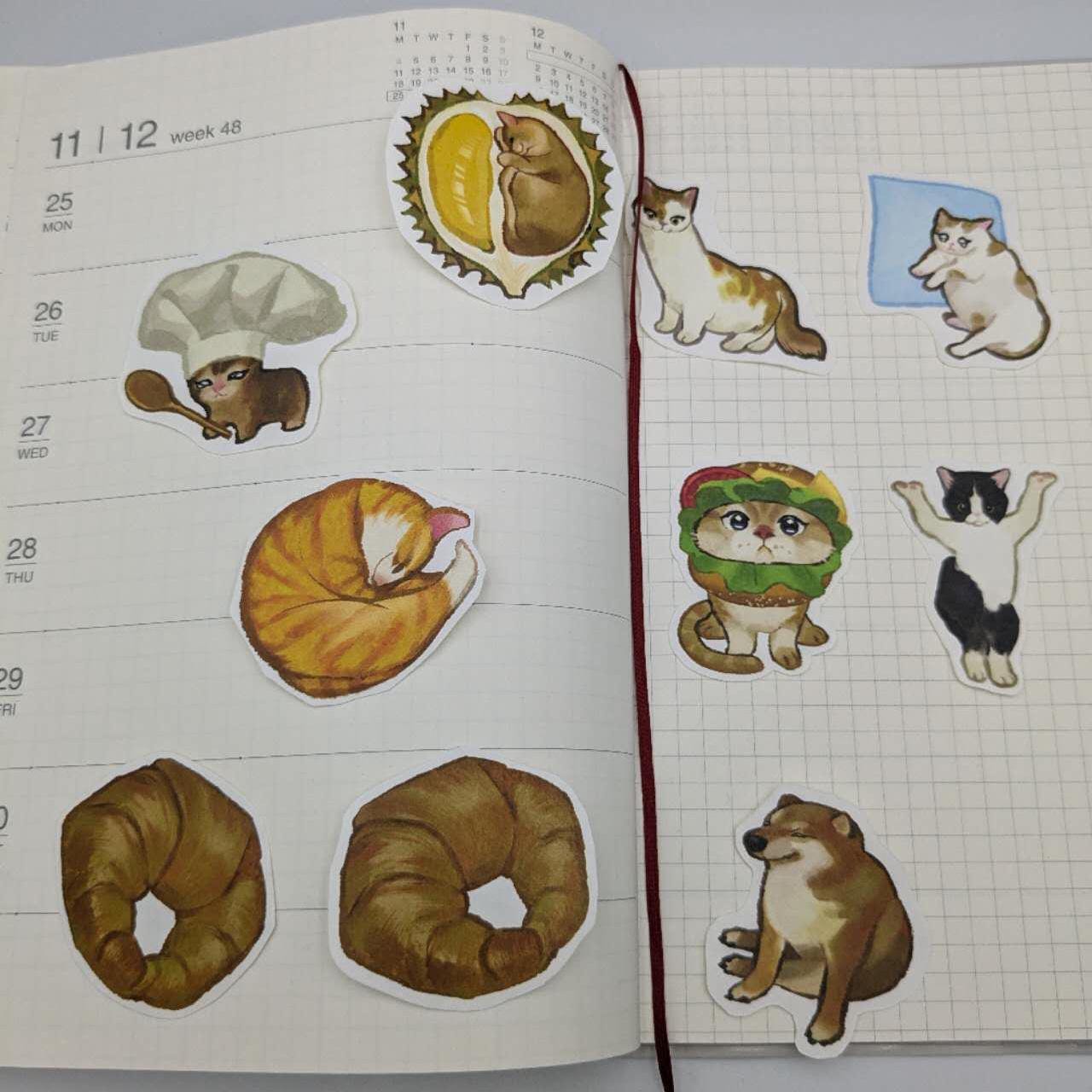 Meme Cat Series + Cheems Sticker Pack - Etsy