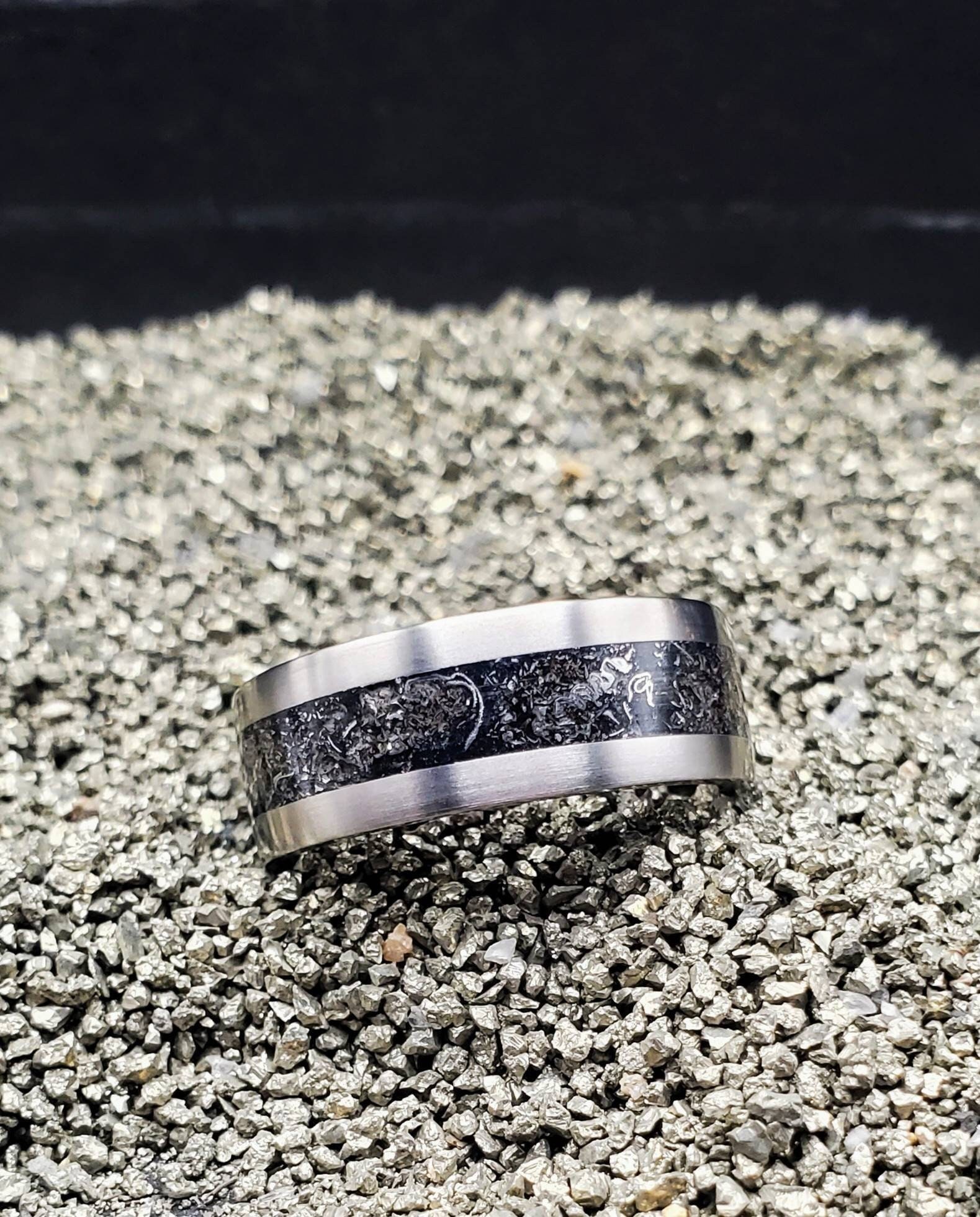 Meteorite Ring, Muonionalusta Meteorite, Certificate of Authenticity ...