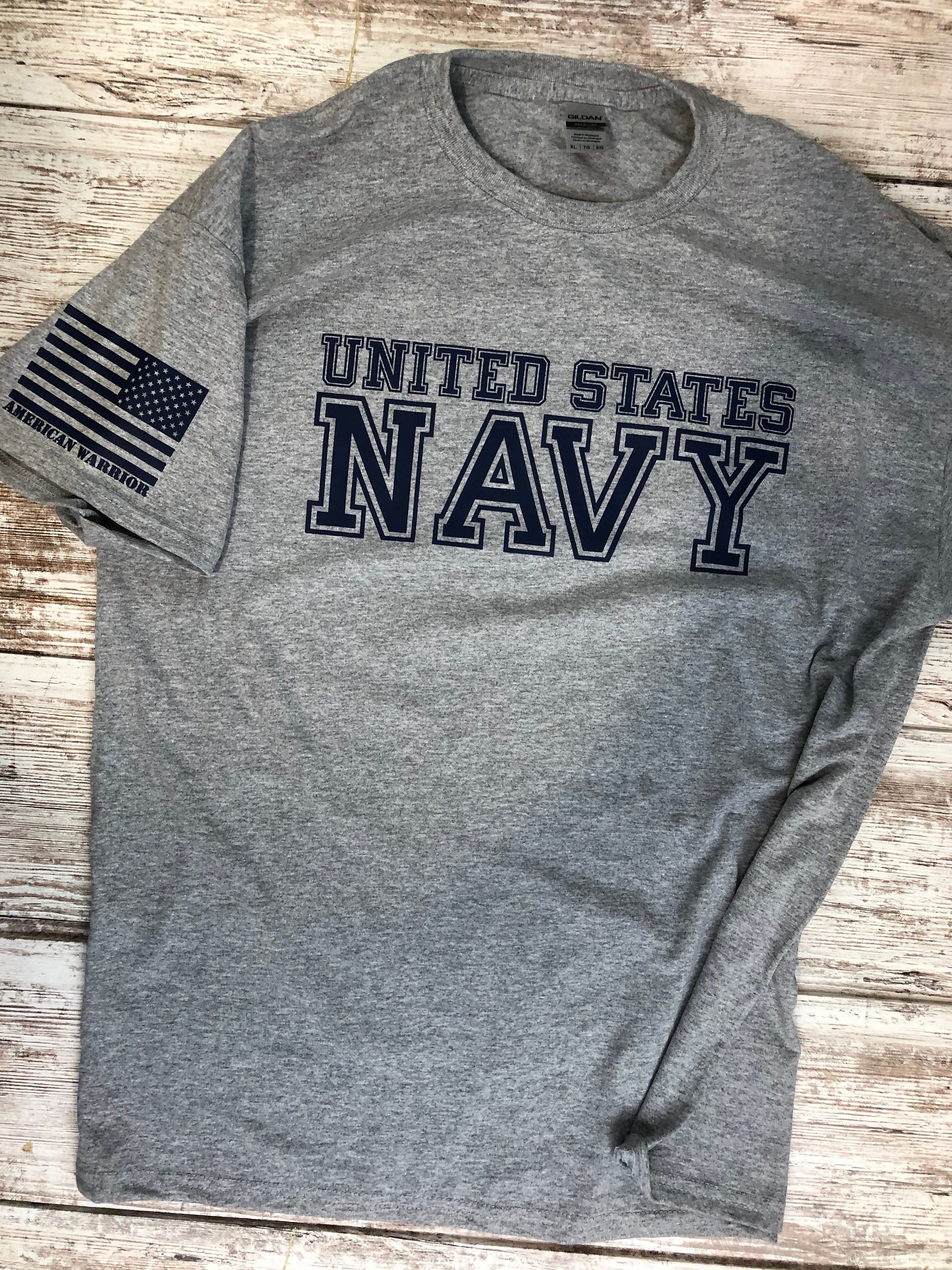 Us Navy T Shirt Military Etsy