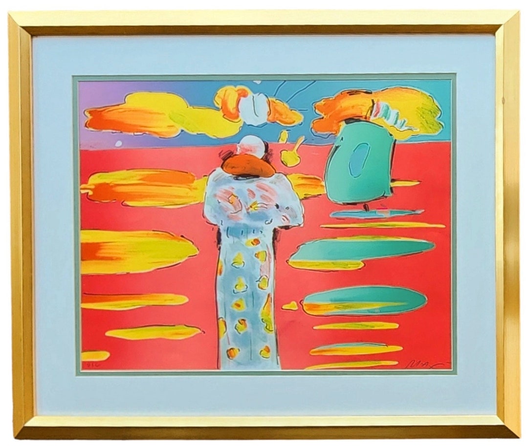 Peter Max, Monk at the Red Sea, 1980, Original Lithograph, Pop Art, Pop ...
