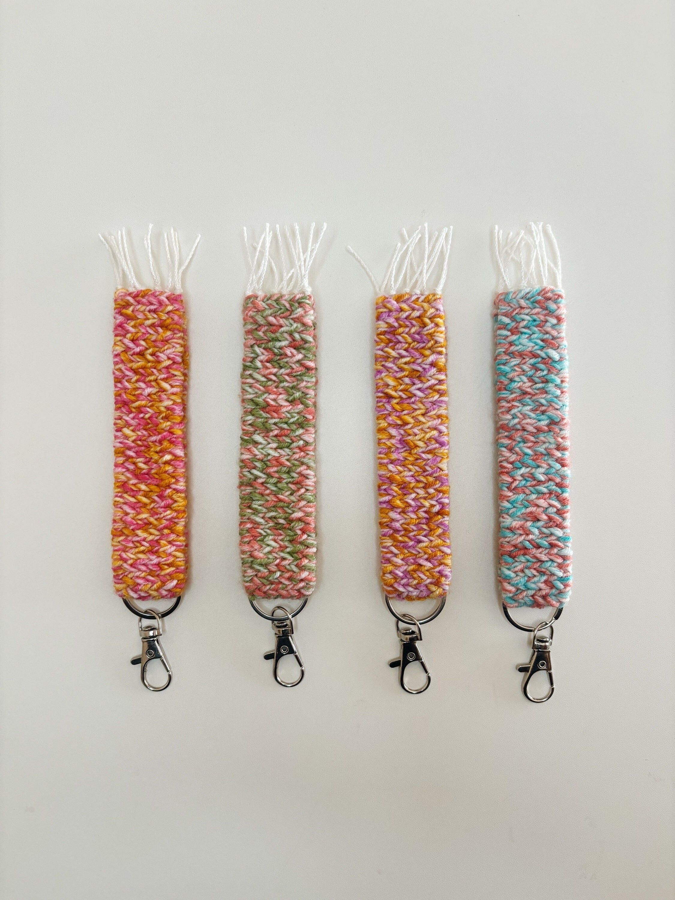 Woven Wristlet Keyring Colourful Boho Key Accessory - Etsy Australia