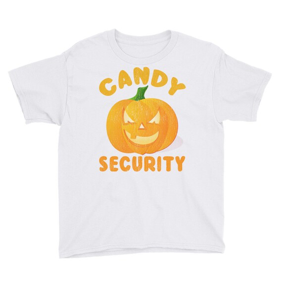 Candy Security Halloween Youth Short Sleeve T-shirt - Etsy UK