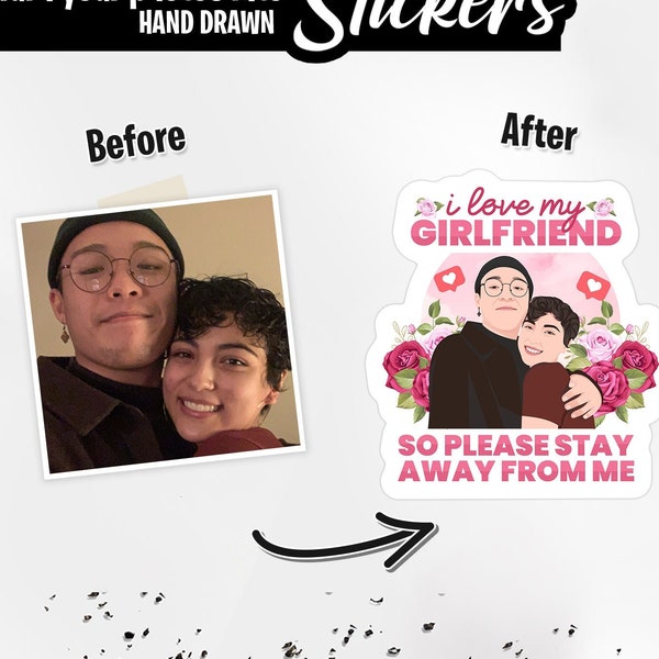 I Love My Girlfriend Stickers - Etsy