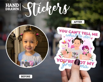 Drawing for Your Sister, Custom Sister Sticker, Sticker Sisters Forever ...