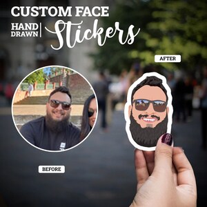 Custom Face Stickers, Stickers of Face, Cartoonize My Face, Cartoon ...