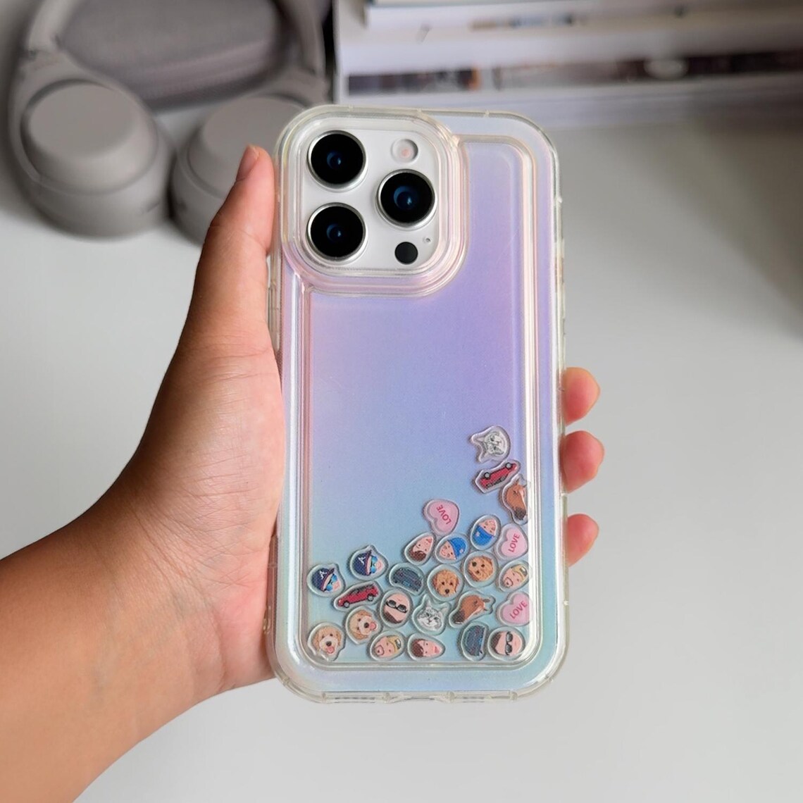 Build Your Personalized Custom Photo Shaker Phone Case, Shaking Charms ...
