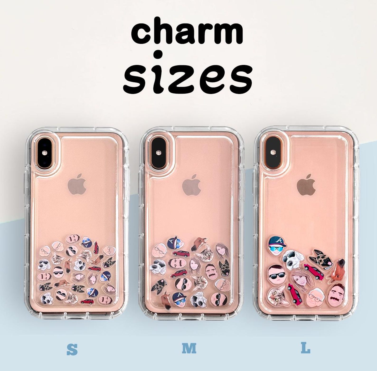 Build Your Personalized Custom Photo Shaker Phone Case, Shaking Charms ...