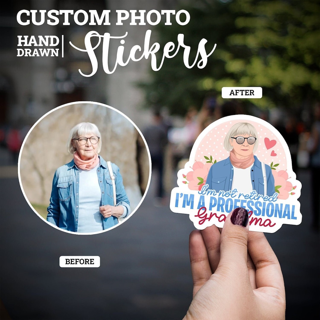 Custom Grandma Stickers, Funny Grandma Stickers, Granny Stickers ...