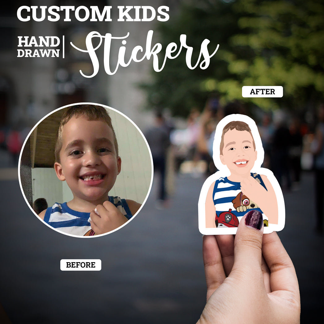 Custom Kids Stickers Sticker for Kids Sticker Art for Kids - Etsy