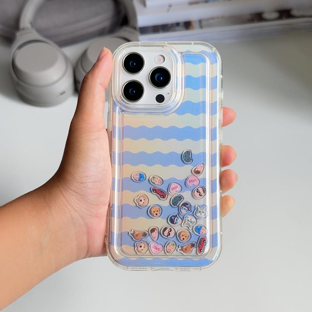 Build Your Personalized Custom Photo Shaker Phone Case, Shaking Charms ...