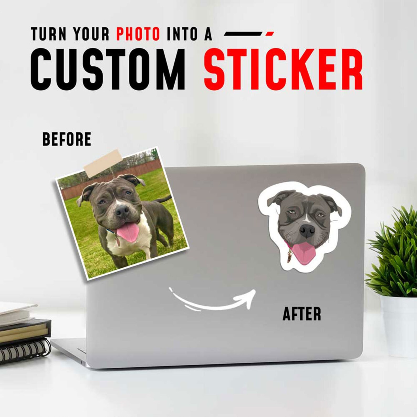 Personalized Dog Stickers Hand Drawn Custom Pet Sticker - Etsy