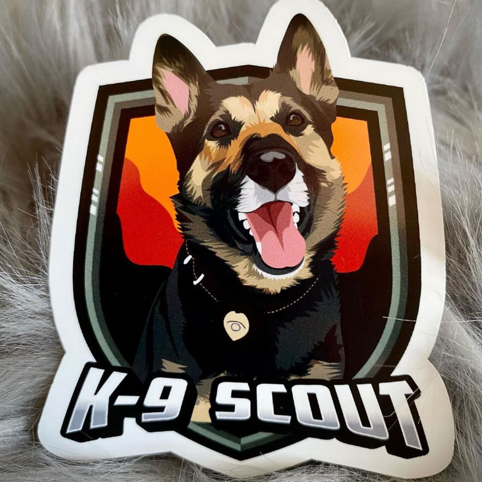 Custom Police K9 Stickers Hand Drawn - Etsy