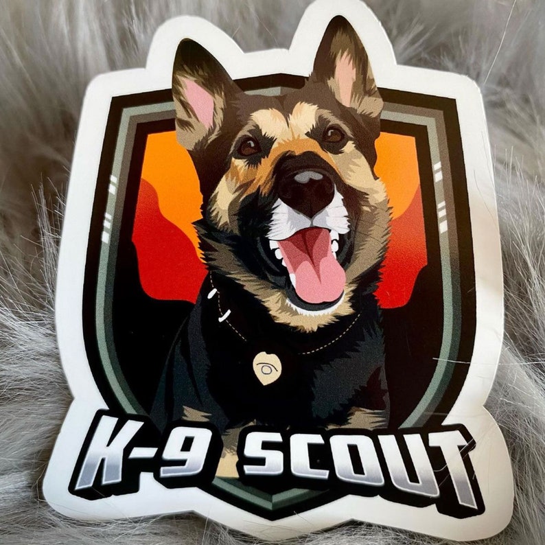 Custom Police K9 Stickers Hand Drawn - Etsy