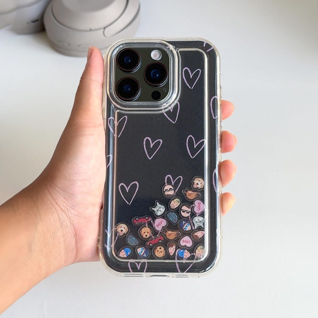 Build Your Personalized Custom Photo Shaker Phone Case, Shaking Charms ...