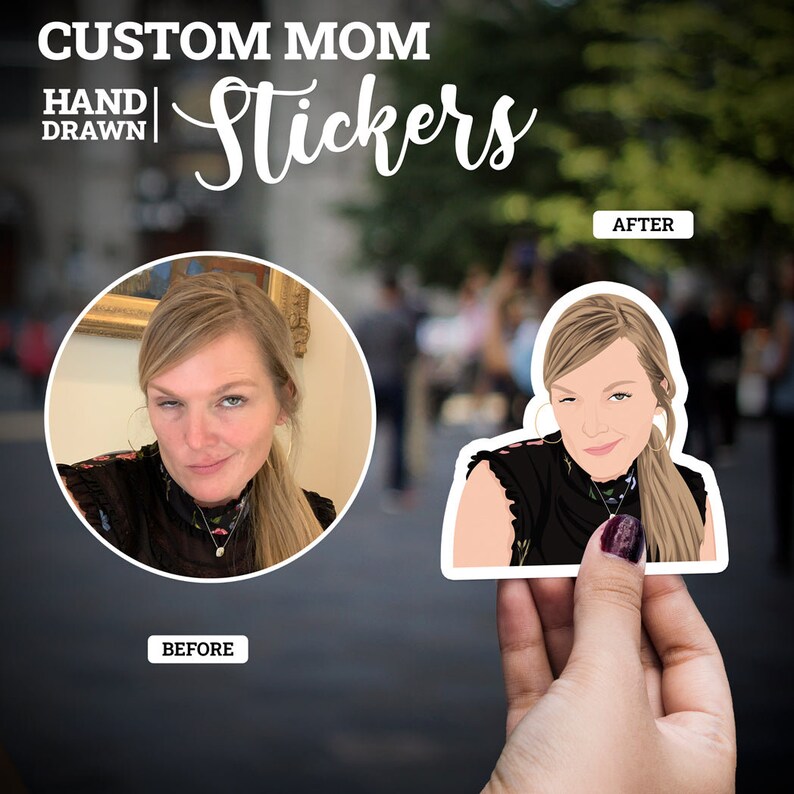 Custom Mom Stickers Custom Photo Stickers Cute Mom Stickers - Etsy