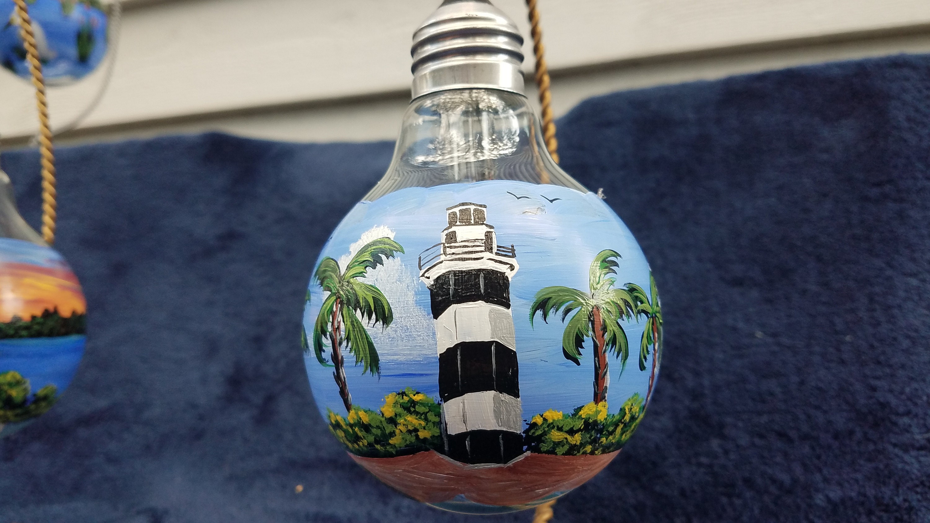 Shem Creek Old Trawler Lighthouse Ornament - Etsy