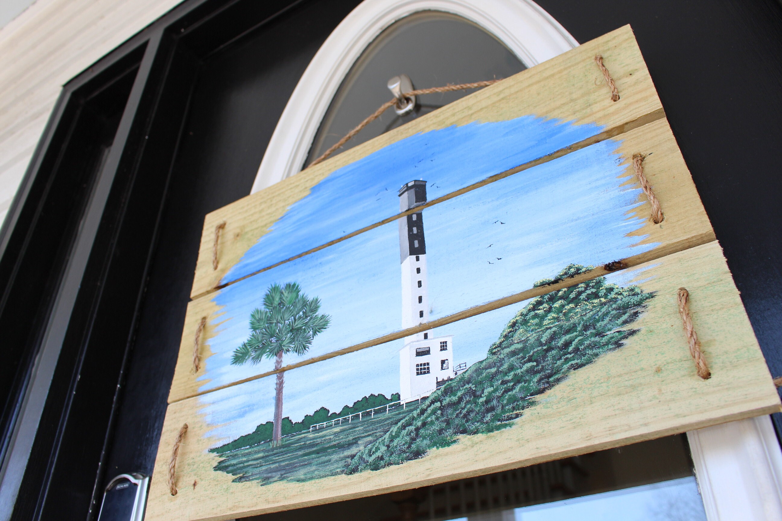 Sullivan's Island Lighthouse Wooden Sign - Etsy