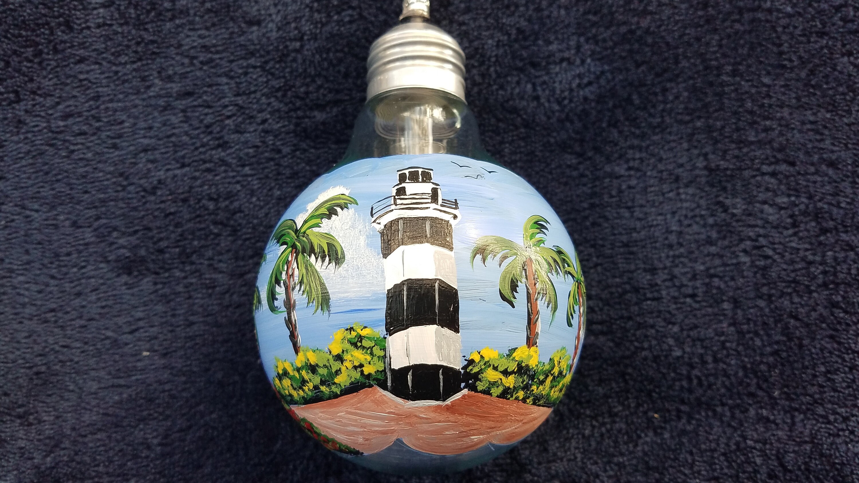 Shem Creek Old Trawler Lighthouse Ornament - Etsy