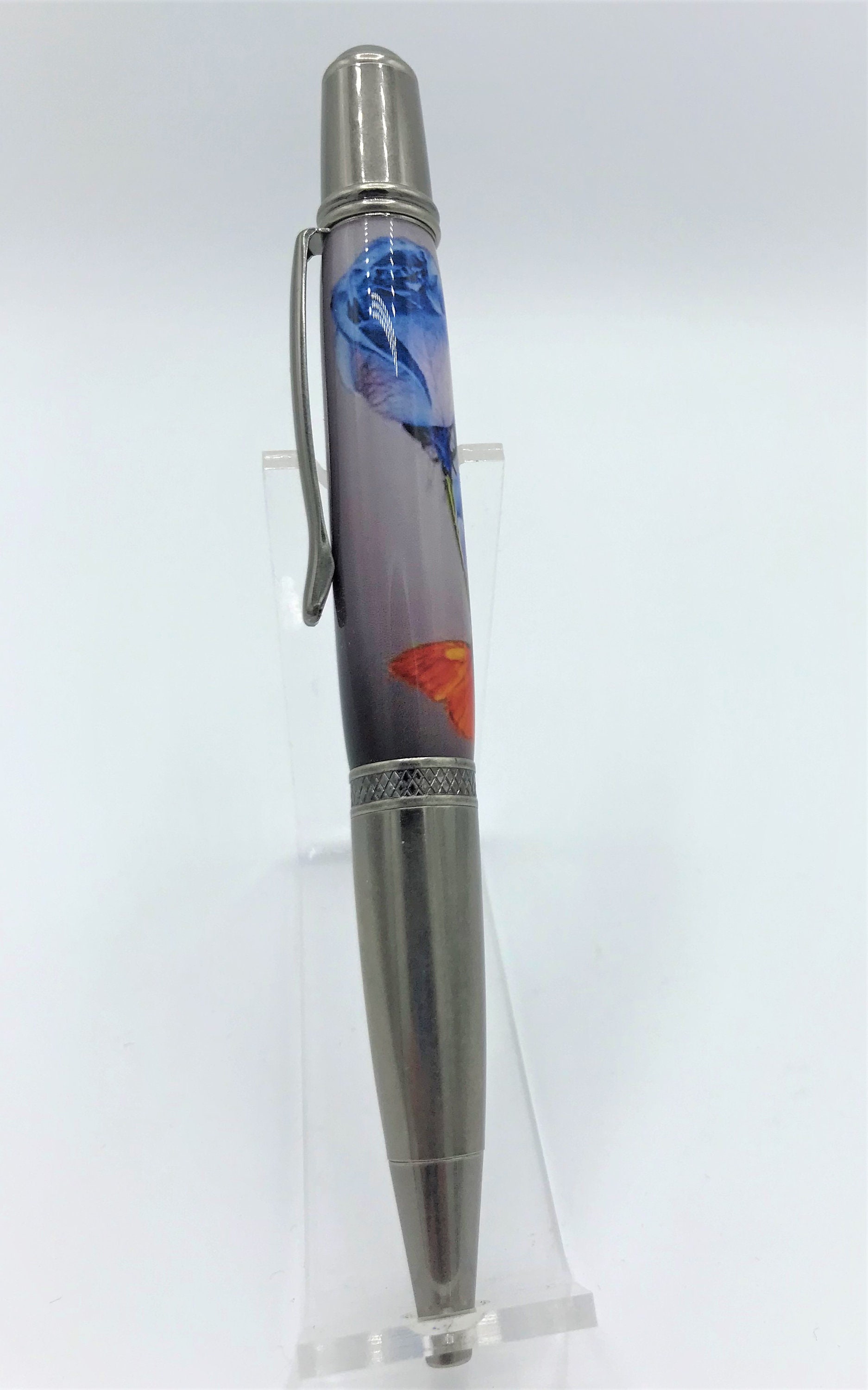 Custom Cast Blue Rose Label Cast in Alumilite Handmade Epoxy Resin ...